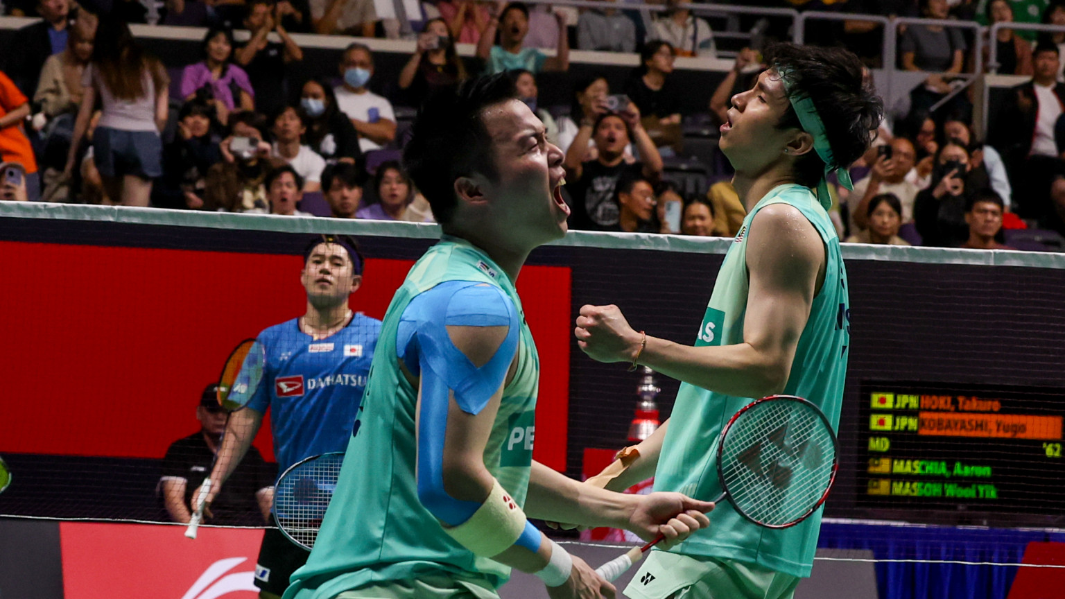 Aaron Chia / Soh Wooi Yik "chữa lành" ở giải cầu lông Singapore Open 2025